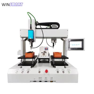 China 6 Axis Robotic Screwdriver Machine Double XYZ Automatic Screw Fastening System 220V for sale