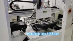 Dual Table Dual Spindle Inline PCB Router