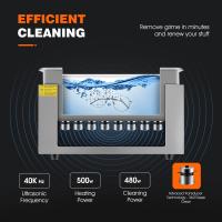 China 22L 480W Ultrasonic Cleaner with 500W Heater and Digital Timer - 40kHz Industrial Cleaning Machine for sale