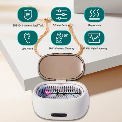 Cina Pulizzatore ad ultrasuoni per la casa elettrica 650ml Pulizzatore ad ultrasuoni per gioielli in vendita