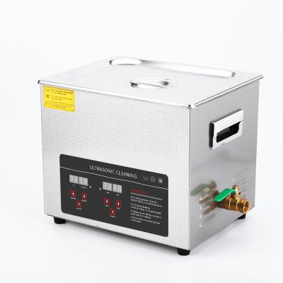 China Powerful Ultrasonic Parts Washer Digital Heated Timer Tank Capacity 10L for sale