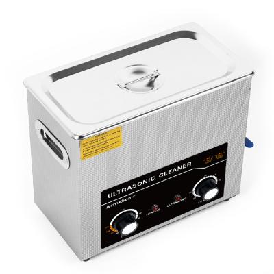 China SUS 304 Ultrasonic Cleaner 6L Tank Dual Frequency Cleaning Machine 180W Power for sale