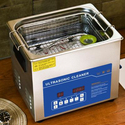 Cina 10L Industrial Ultrasonic Cleaner 240W Power Heater Timer Controllo digitale Acciaio inossidabile per motociclette Ricambi attrezzi Catene in vendita