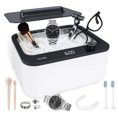 China 45kHz Ultrasonic Cleaner with 304 Stainless Steel Tank and 900ml Capacity for Jewelry and Dental Retainers for sale