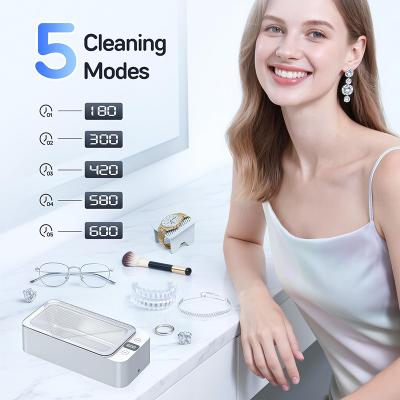 China 50kHz Ultrasonic Cleaner with 500ml Capacity and 316 Stainless Steel Tank for Jewelry and Dentures for sale