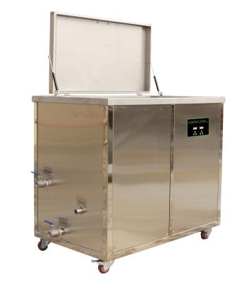 Cina cappuccio a macchina di controllo di Temperatur della maglia del canestro di scarico di pulizia ultrasonica del filtro 140L 10x10mm in vendita