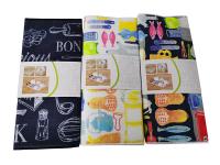 China Microfiber Dish Drying Printed Mat For Kitchen Absorbent Pads for sale