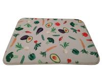 China Microfiber Dish Drying Printed Mat For Kitchen Absorbent Pads for sale