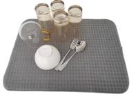 China Absorbent Kitchen Microfiber Dish Drying Mat Solid Colors for sale