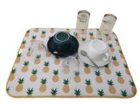 China Microfiber Printing Washable Dish Drying Mat for sale