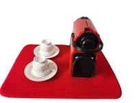 China Absorbent  Red Kitchen Dish Drying Mat Microfiber Fabric for sale