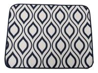 China Glass Cloth Printing  Microfiber Dish Drying Mat for sale