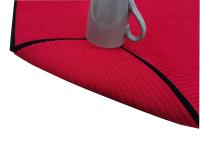 China Absorbent  Red Kitchen Dish Drying Mat Microfiber Fabric for sale