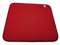 China Absorbent  Red Kitchen Dish Drying Mat Microfiber Fabric for sale