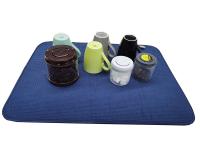 China Microfiber Waffle Kitchen Absorbent Dish Drying Mat Rack Pad Fabric Kitchenware for sale
