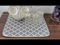 Microfiber Dish Drying Mats For Kitchen Countertop Drying Pads For Dish Absorbent