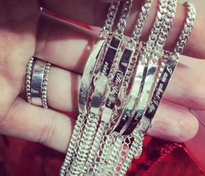China Gold silver chain bangle bracelets marking machine for sale