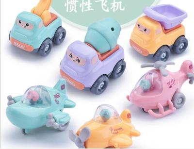 China 2019 Good quality Hands Pushing  inertia toy car  inertia toy helicopter Inertia Vehicle Diy toys for Kids children girl for sale