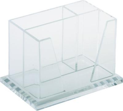Cina Desktop trasparente acrilico 108x70x72mm dei supporti di distintivo di nome di conferenza per l'ufficio 30432 in vendita