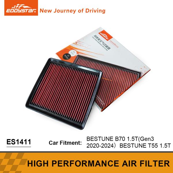 Quality Washable High Flow Panel Air Filter BESTUNE B70 1.5T Filtration Micro Particles for sale