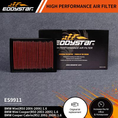 China High-filtration efficiency EDDYSTAR air filter car fit for  Mini R50 Mini CooperR50 Cooper CabrioR52 ES9911 for sale