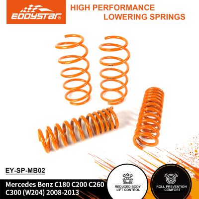 China EDDYSTAR Anti-Corrosion Customized Lowering Spring Kit for Mercedes Benz C180/C200/C260/C300 (2008-2013) - Set of 4 Precision Engineered Springs with -30mm Drop for sale
