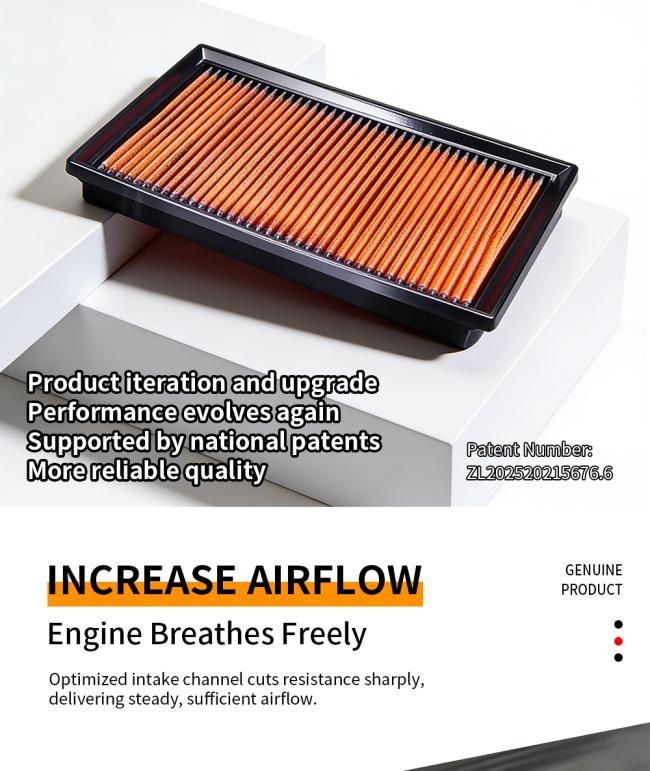 EDDYSTAR High-Performance Air Filter detailed construction