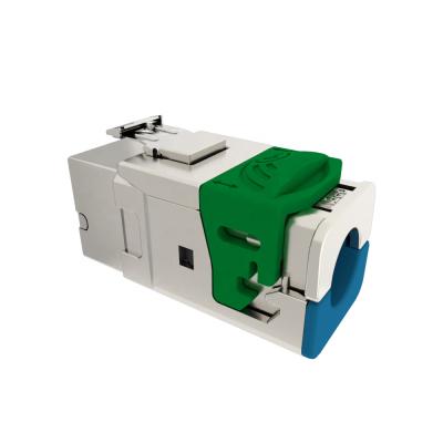 Cina Il nuovo prodotto RJ45 ha protetto 180 la presa trapezoidale toolless di grado Cat5e STP in vendita
