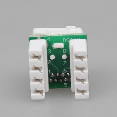 Cina modulo trapezoidale del utp cat6 del connettore del piatto di parete della presa Cat5E RJ45 in vendita