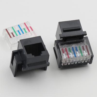 Cina Presa modulare nera 8p8c toolless Cat5E/di Cat5 RJ45 UTP 90 gradi in vendita