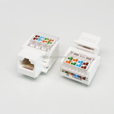 China Conector toolless trapezoide colorido do tyco RJ45 de Jack 8p8c Cat5E ampère à venda