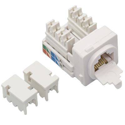 中国 カバーを持つ90度Cat5e UTP台形ジャックRJ45モジュラー ジャック 販売のため