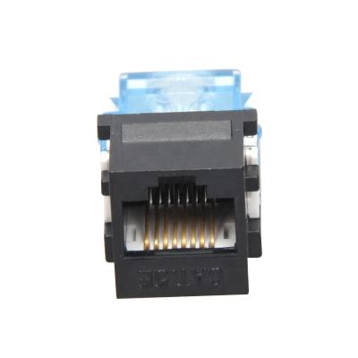 Cina Perforazione di UTP Cat5E giù Ethernet Jack, Rj45 il nero Jack trapezoidale in vendita