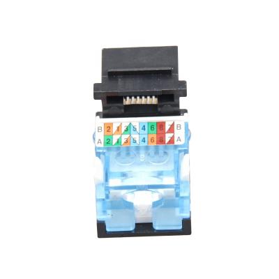 Cina Perforazione di UTP Cat5E giù Ethernet Jack, Rj45 il nero Jack trapezoidale in vendita