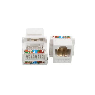Cina Grado trapezoidale modulare Rj45 dell'accoppiatore 90 del PWB di Cat5E Jack Tooless in vendita