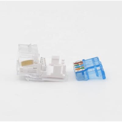 Cina Perforazione trapezoidale trasparente di AMP 8p8c dell'accoppiatore di Cat5e giù Rj45 la parete Jack in vendita