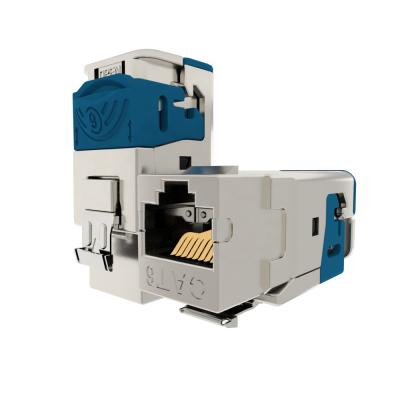 Cina Il nuovo prodotto RJ45 ha protetto 180 la presa trapezoidale toolless di grado Cat6 STP in vendita