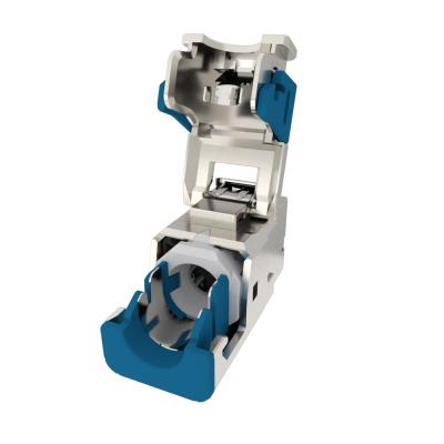 中国 新製品RJ45はtoolless 180程度Cat6 STPの台形ジャッキを保護した 販売のため