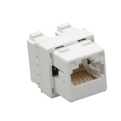 中国 イーサネットRJ45壁版cat6の台形ジャッキの紫色 販売のため