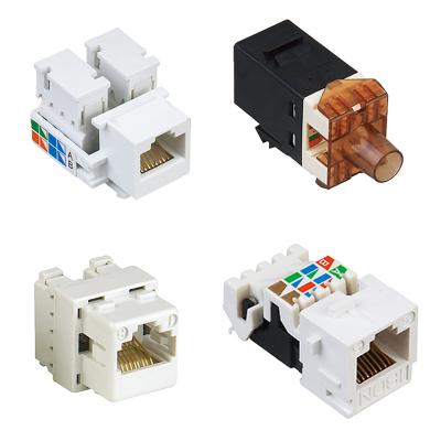 中国 保護されたRJ45アダプター180の程度STP/FTP用具自由なCat6A /Cat6/Cat5E RJ45のコネクター 販売のため