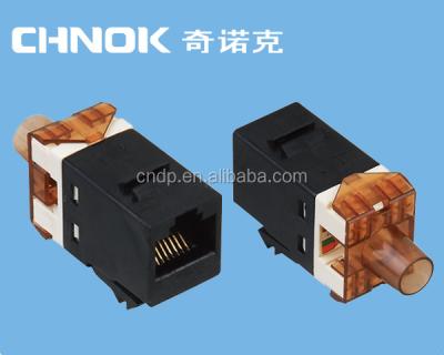中国 保護されたRJ45アダプター180の程度STP/FTP用具自由なCat6A /Cat6/Cat5E RJ45のコネクター 販売のため