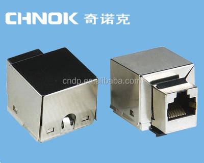 中国 保護されたRJ45アダプター180の程度STP/FTP用具自由なCat6A /Cat6/Cat5E RJ45のコネクター 販売のため