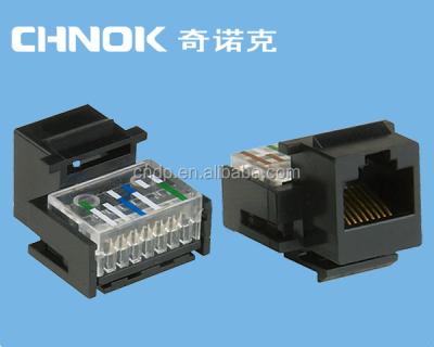 中国 保護されたRJ45アダプター180の程度STP/FTP用具自由なCat6A /Cat6/Cat5E RJ45のコネクター 販売のため