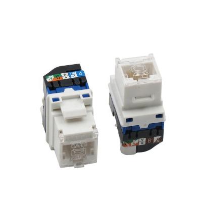 中国 青い色の台形コネクターRJ45 UTP 8p8c 180度の台形ジャッキcat6 販売のため
