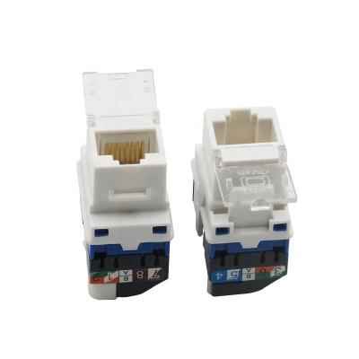 中国 青い色の台形コネクターRJ45 UTP 8p8c 180度の台形ジャッキcat6 販売のため