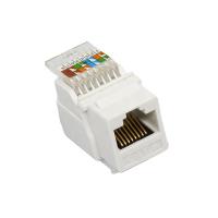 China Cat6 UTP 8P8C White Keystone Jack 125V 1.5A for Structured Cabling for sale