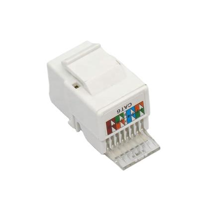 China Jaque trapezoide branco de Cat6 UTP 8P8PC à venda