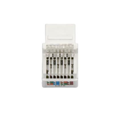 China Jaque trapezoide branco de Cat6 UTP 8P8PC à venda