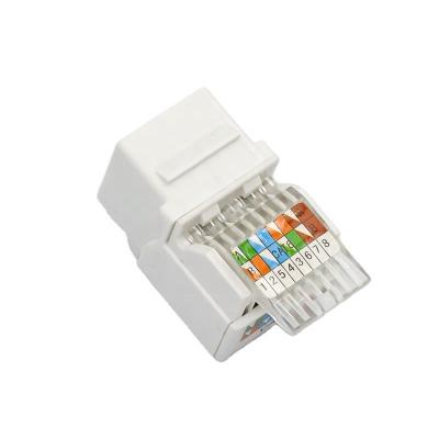 China Jaque trapezoide branco de Cat6 UTP 8P8PC à venda