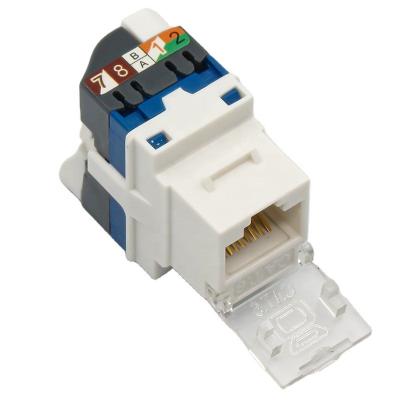 China Modelo novo Cat 6 UTP Jack trapezoide RJ45 Jack With Dust Cover modular à venda